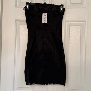 Cache | Dresses | Cache Elegant Lace Detail Black Strapless Dress ...